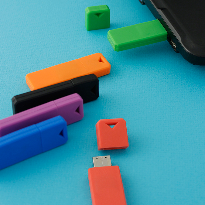 USB Brick 8GB Verde - iprom